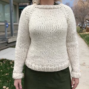 KNITTING PATTERN Stockinette Beginner raglan beginner knit | Etsy