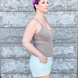KNITTING PATTERN ** Braided Bralette, Knit Bralette, Knit Camisole ...