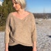 KNITTING PATTERN* Crossback Sweater, Reversible Knit Sweater Pattern ...