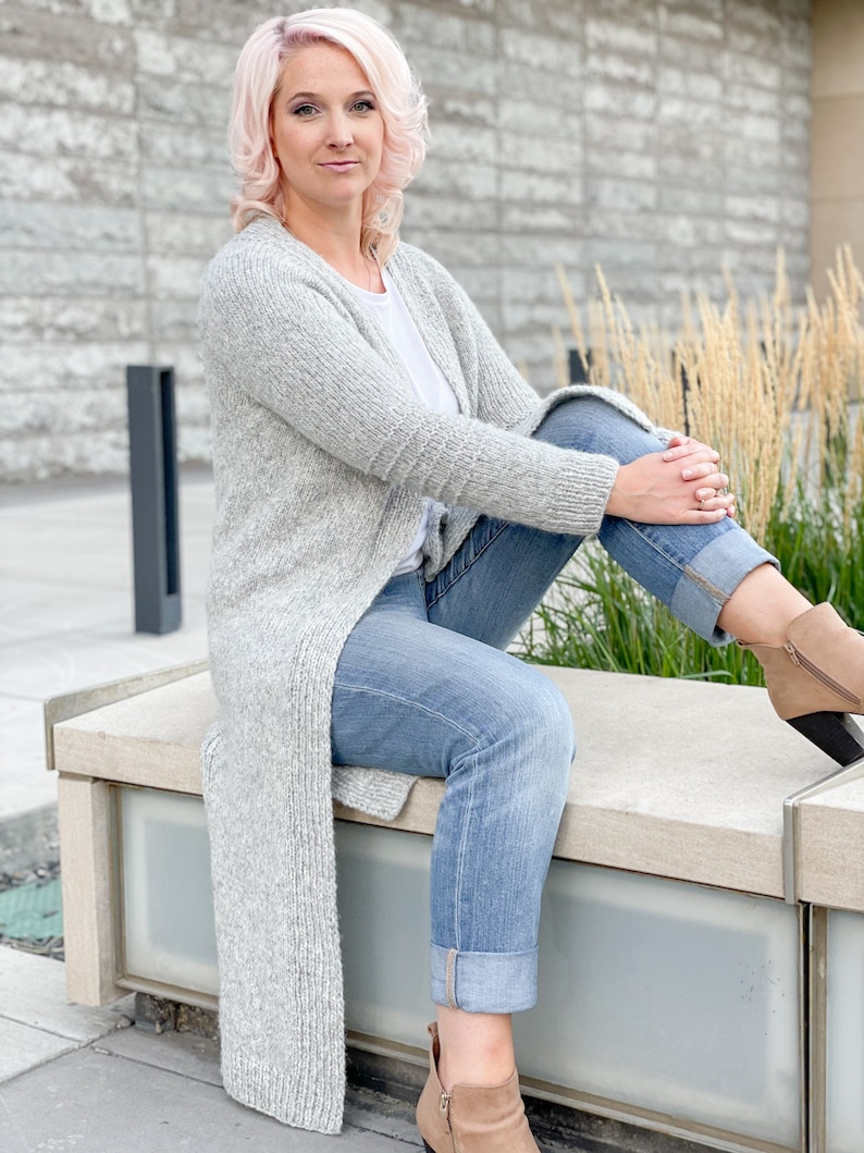 KNITTING PATTERN ** Ridgeline Duster, Long Duster Cardigan, Long Knit ...