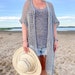 KNITTING PATTERN ** Lakeside Beach Wrap, Swimsuit Wrap, Knit Beach Wrap ...