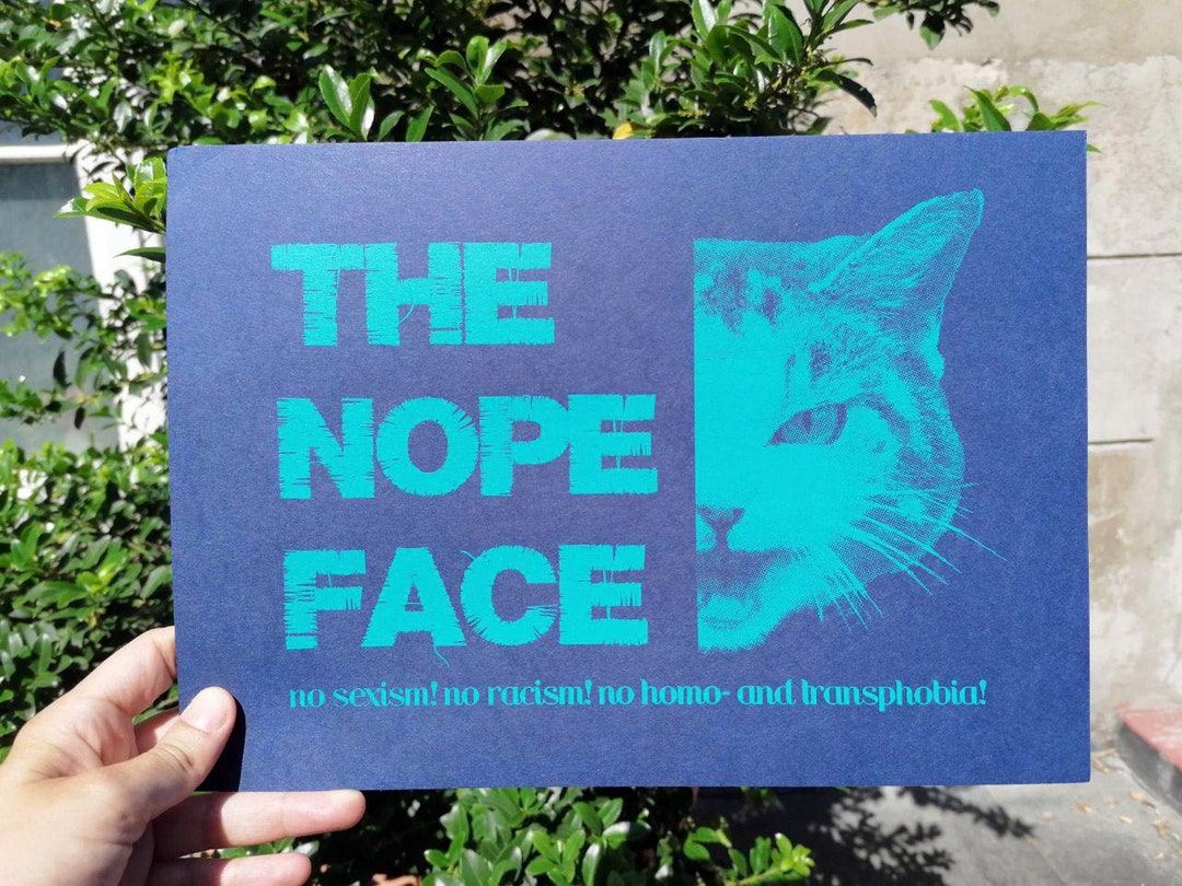 Poster, the Nope Face, Screen Printing, LGBTQ - Etsy