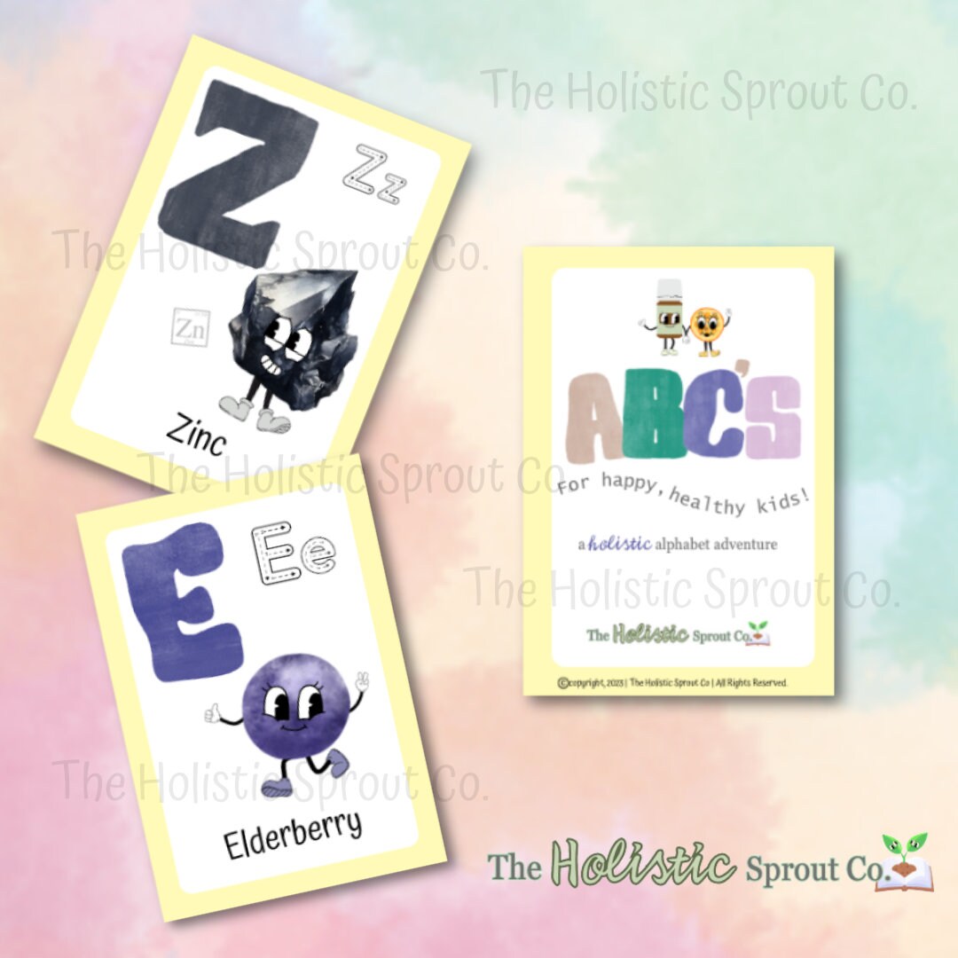 Holistic Alphabet Flashcards Digital Download PDF Abcs for Happy ...