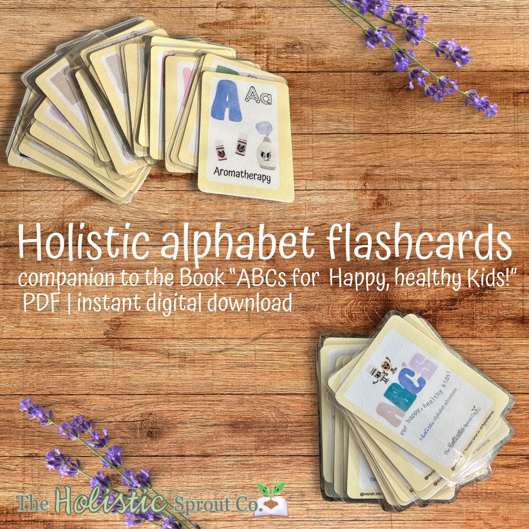 Holistic Alphabet Flashcards Digital Download PDF Abcs for Happy ...