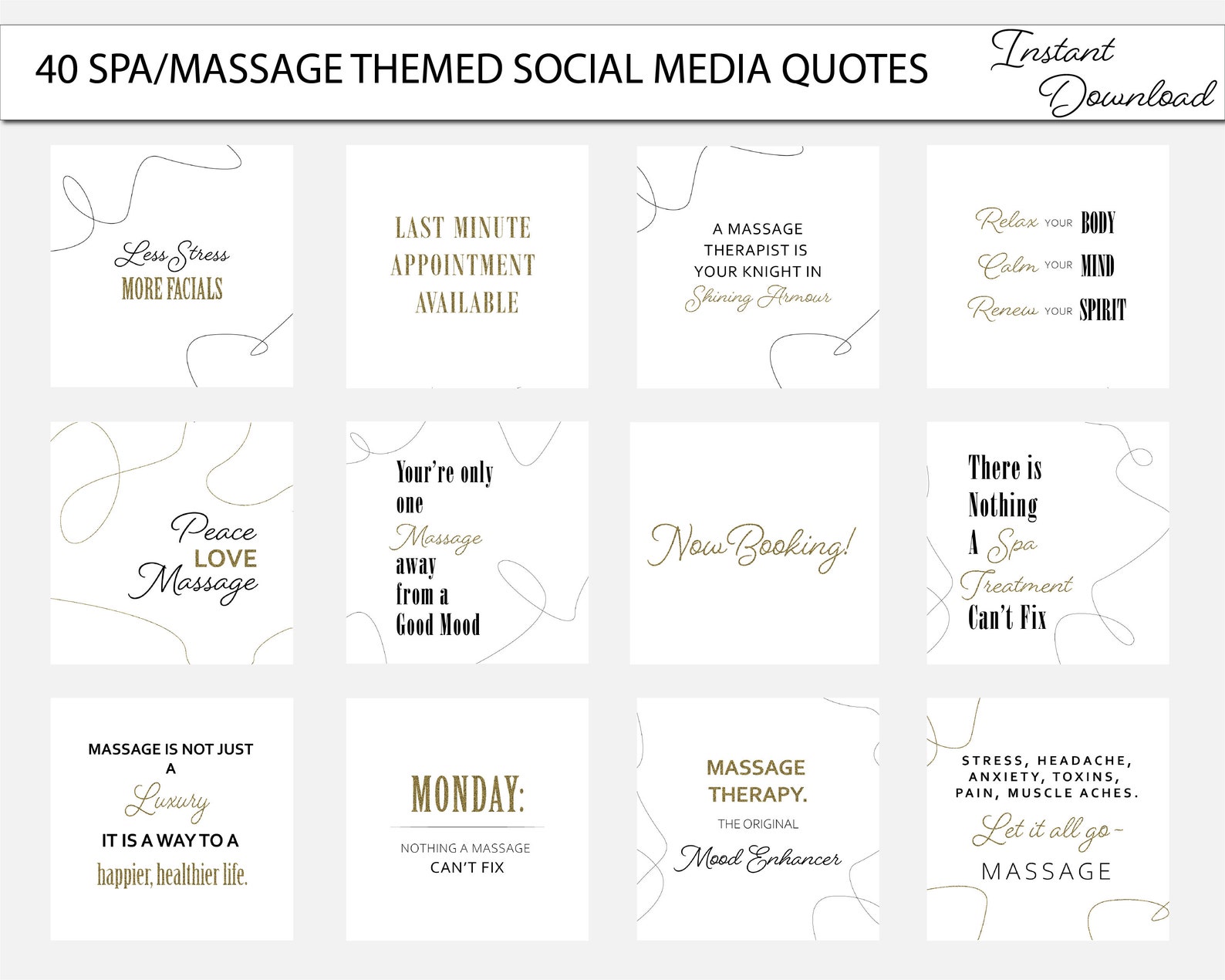 40 Ready to Use Massage Instagram Quotes Spa Ready to Use Instagram ...