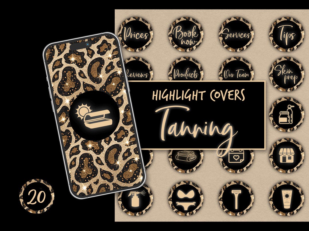 Animal Print Tanning Instagram Highlight Covers (20) (digital Download ...