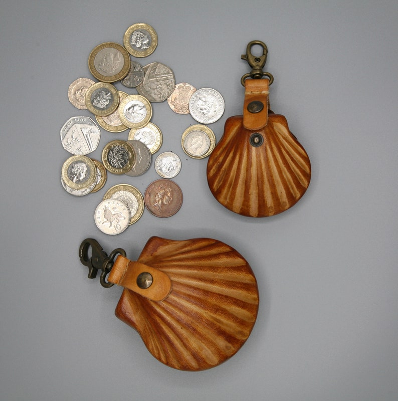 El Camino Shell Coin Purseleather Purseleather - Etsy UK