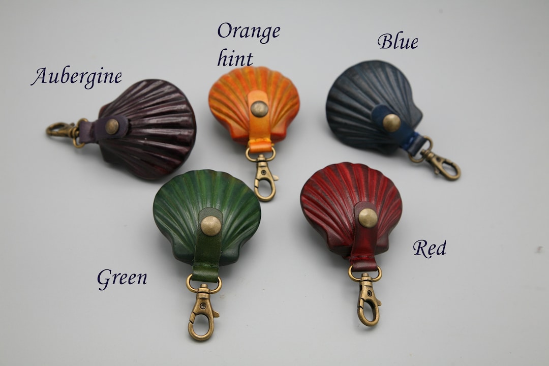 El Camino Shell Coin Purse Medium Size Leather Purse,handmade Moulded ...