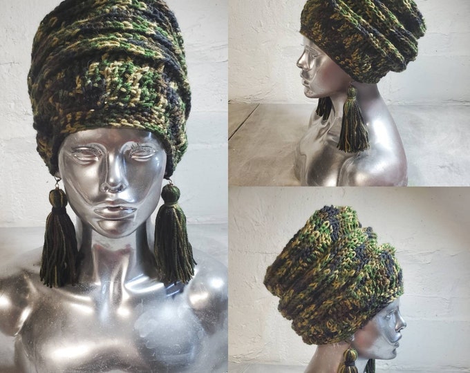 Crocheted Hats, Dreadlock Hat, Womens Hat, Hats, Slouchy Hat, Winter ...