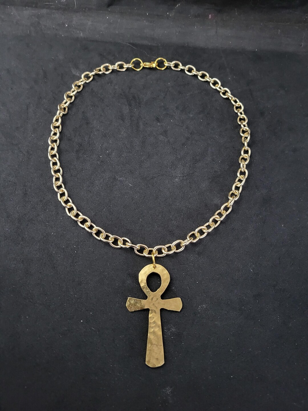 Ankh Symbol Necklace, Ankh Necklace, Brass Ankh, - Etsy