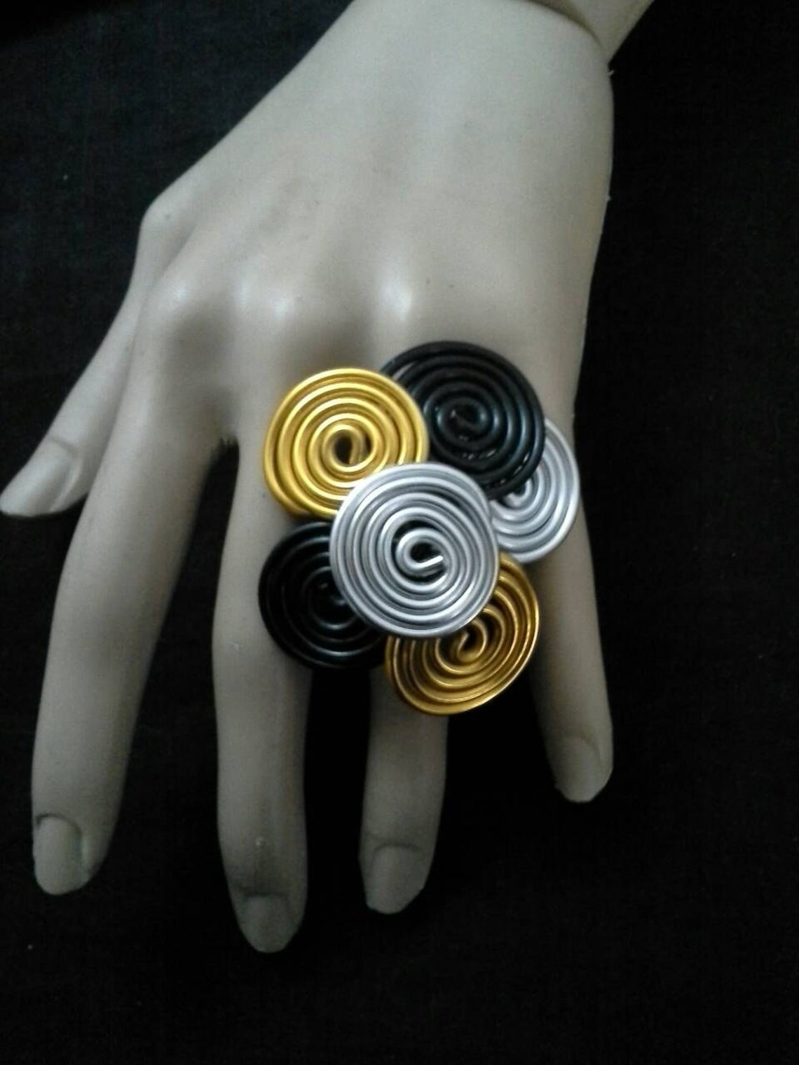 Oversized Ring Statement Ring Wire Wrapped Ring Wire Ring | Etsy