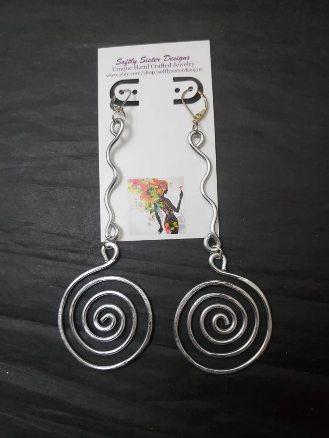Aluminum Wire Earrings, Wire Earrings, Earrings, Abstract Wire Earrings ...