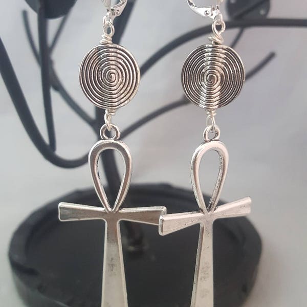 Ankh Earrings - Etsy