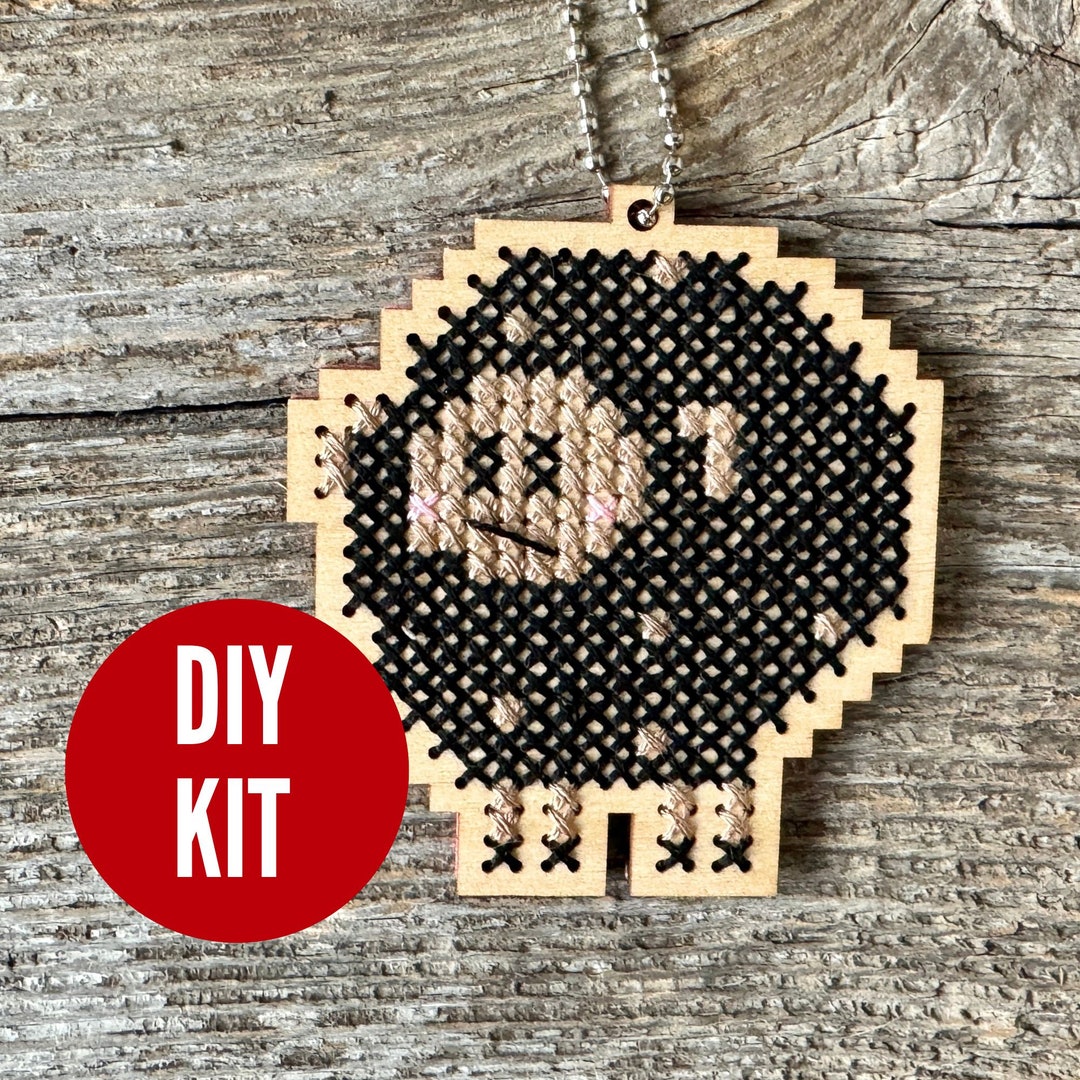 Black Sheep Lamb DIY Sheep Laser Cut Wood Cross Stitch Kit - Easy ...