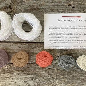 DIY Rainbow Wall Hanging Craft Kit - Modern Boho Palete - Laser Cut ...