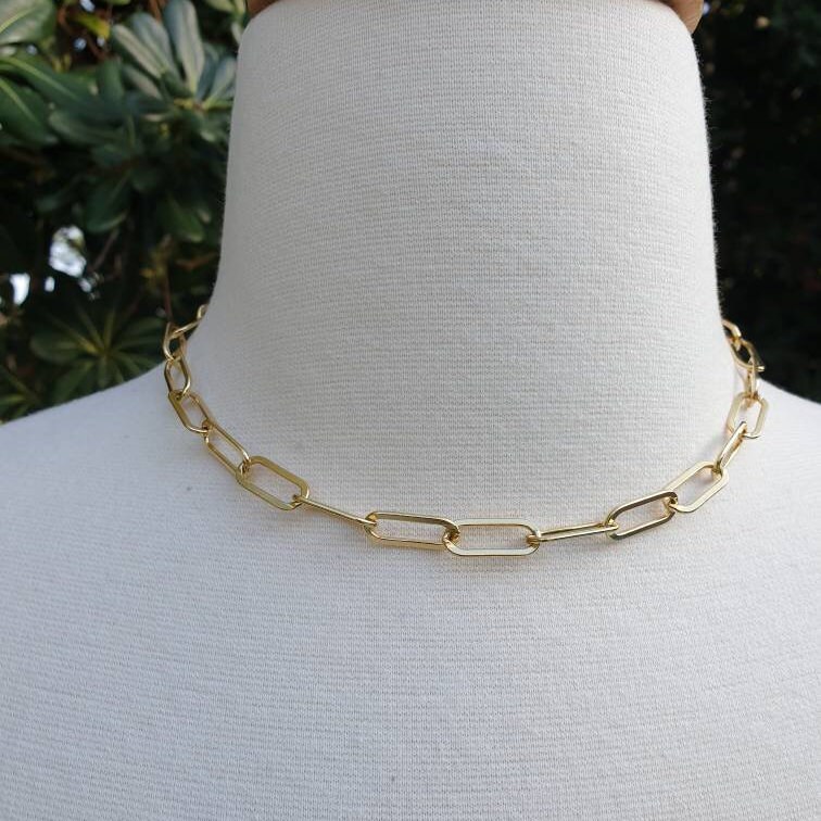 Gold Chunky Chain, Chunky Chain, Gold Chain, Everyday Necklace ...