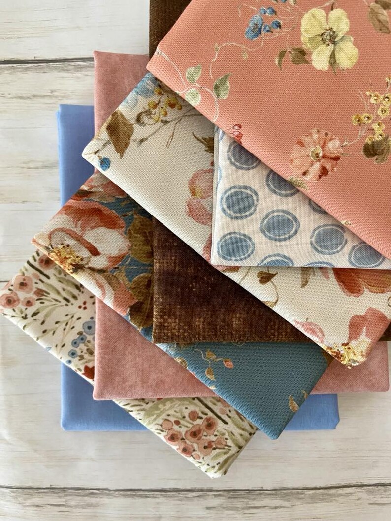 Fat Quarter Bundle 8 Piece, Precut. Victorian Floral Curated Set. You ...