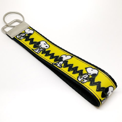 Peanuts Snoopy Woodstock Embroidered Key Fob - Etsy