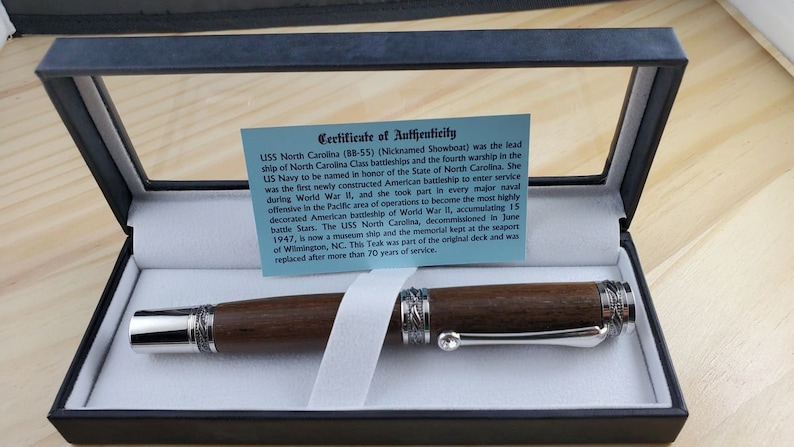 USS North Carolina Majestic Squire Full Sized Fountain Pen - Etsy