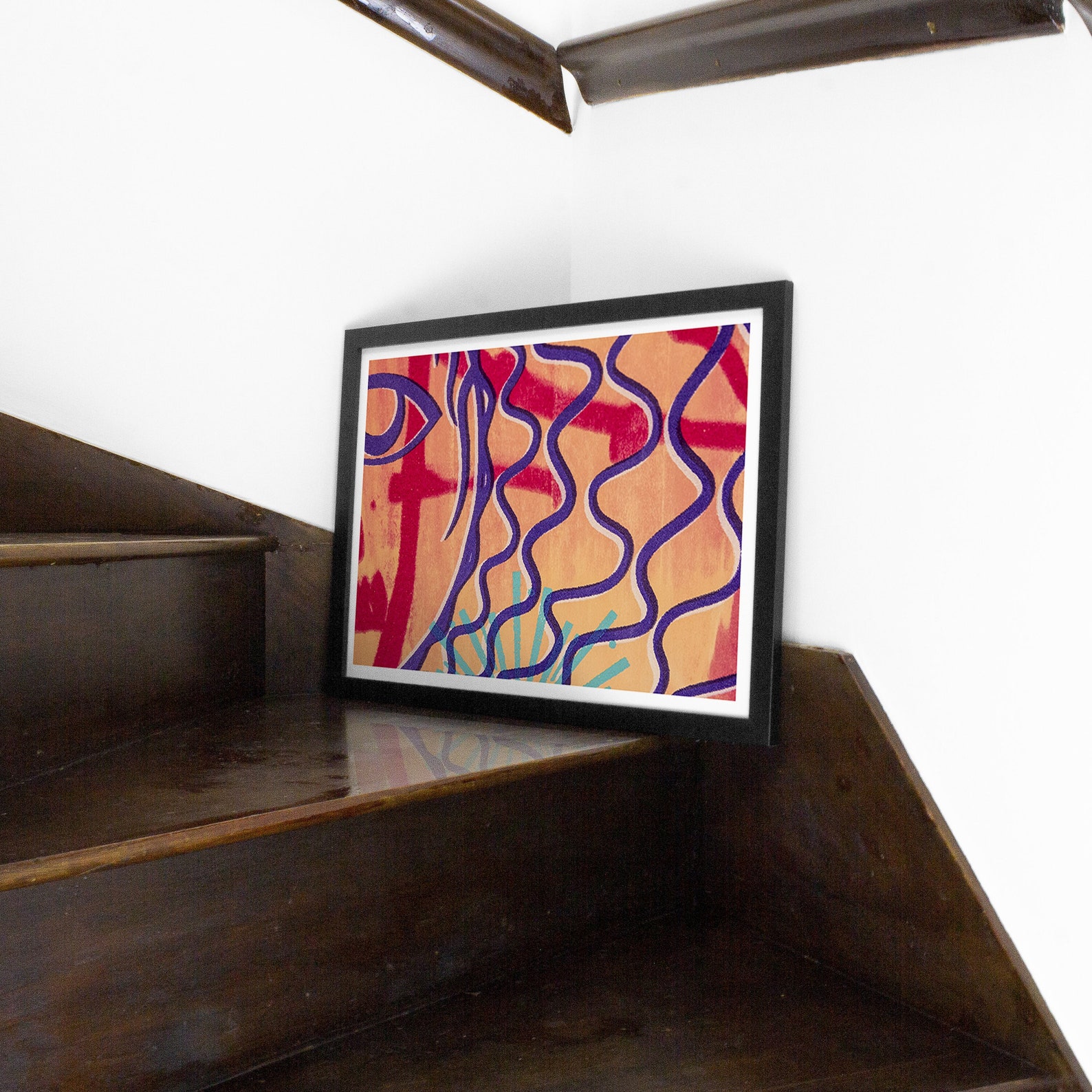 Abstract Room Decor, Minimal Wall Art Print, Gift for Home, Apartment ...