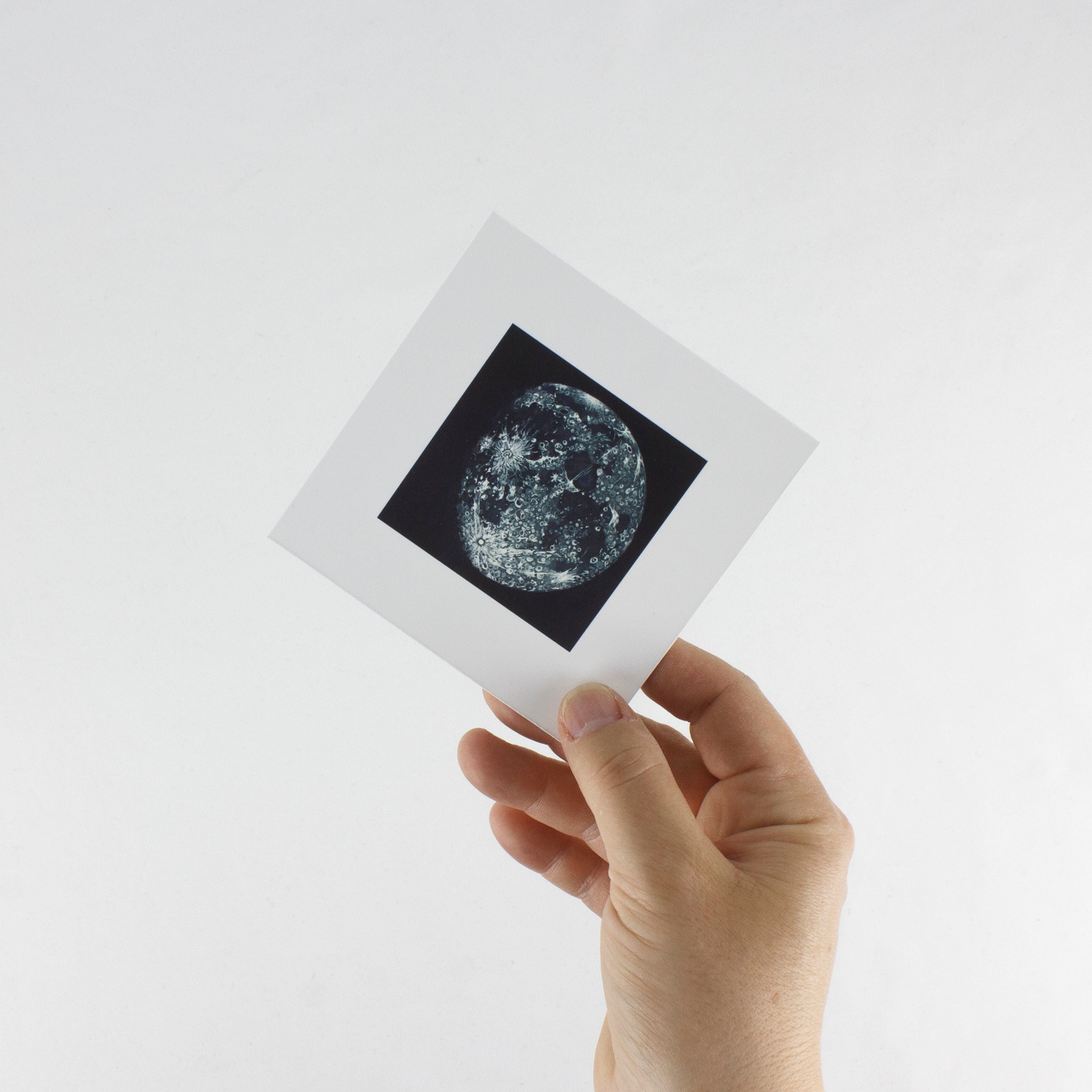 Black Moon Wall Art Gibbous Moon Etching Print - Etsy