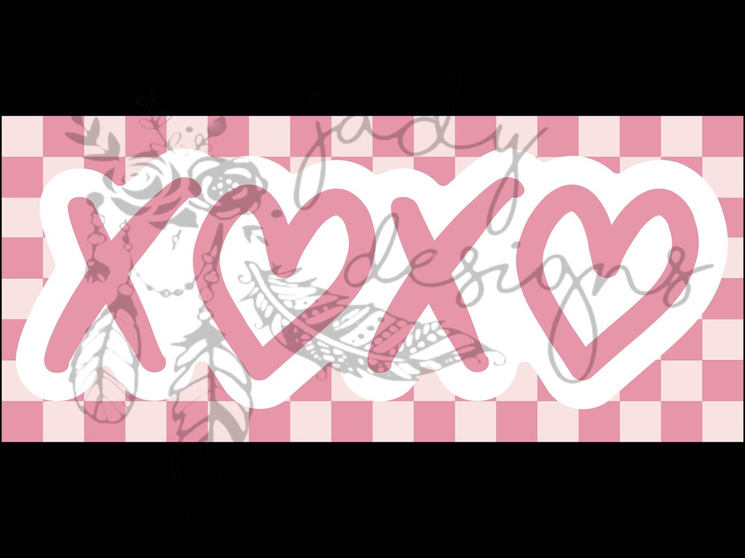 Checkered Retro XOXO - Etsy
