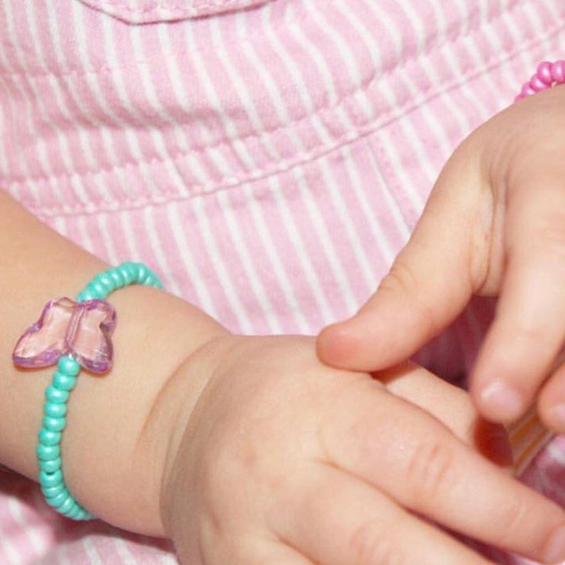Toddler Bracelet, Toddler Bracelet for Girls, Kids Bracelet, Butterfly ...
