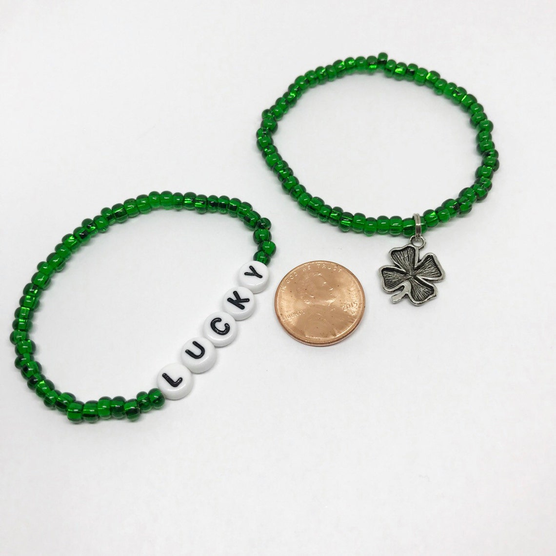 St Patricks Day Bracelet Green Bracelet Baby Girl St - Etsy