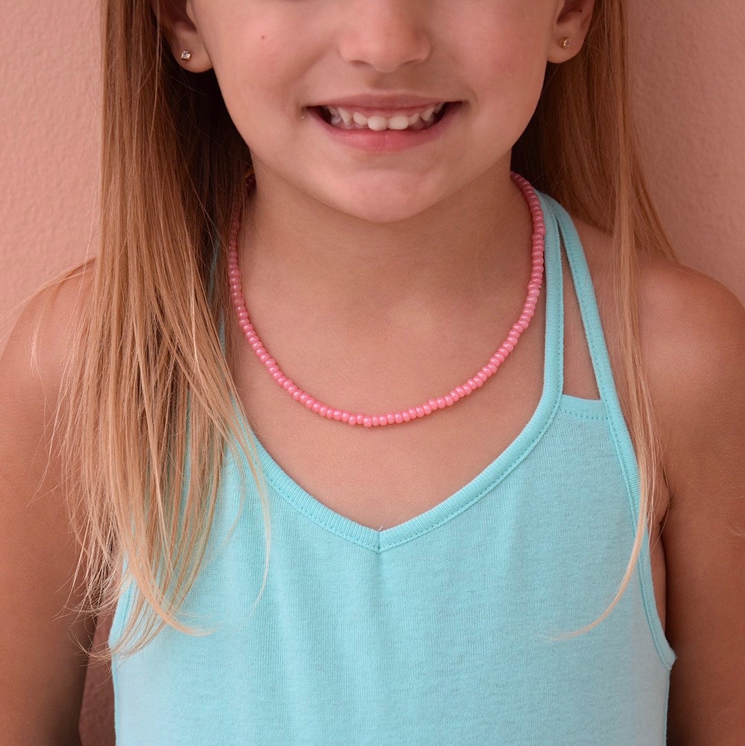 Stretchy Necklaces, Girls Necklace, Toddler Necklace for Girls, Toddler ...