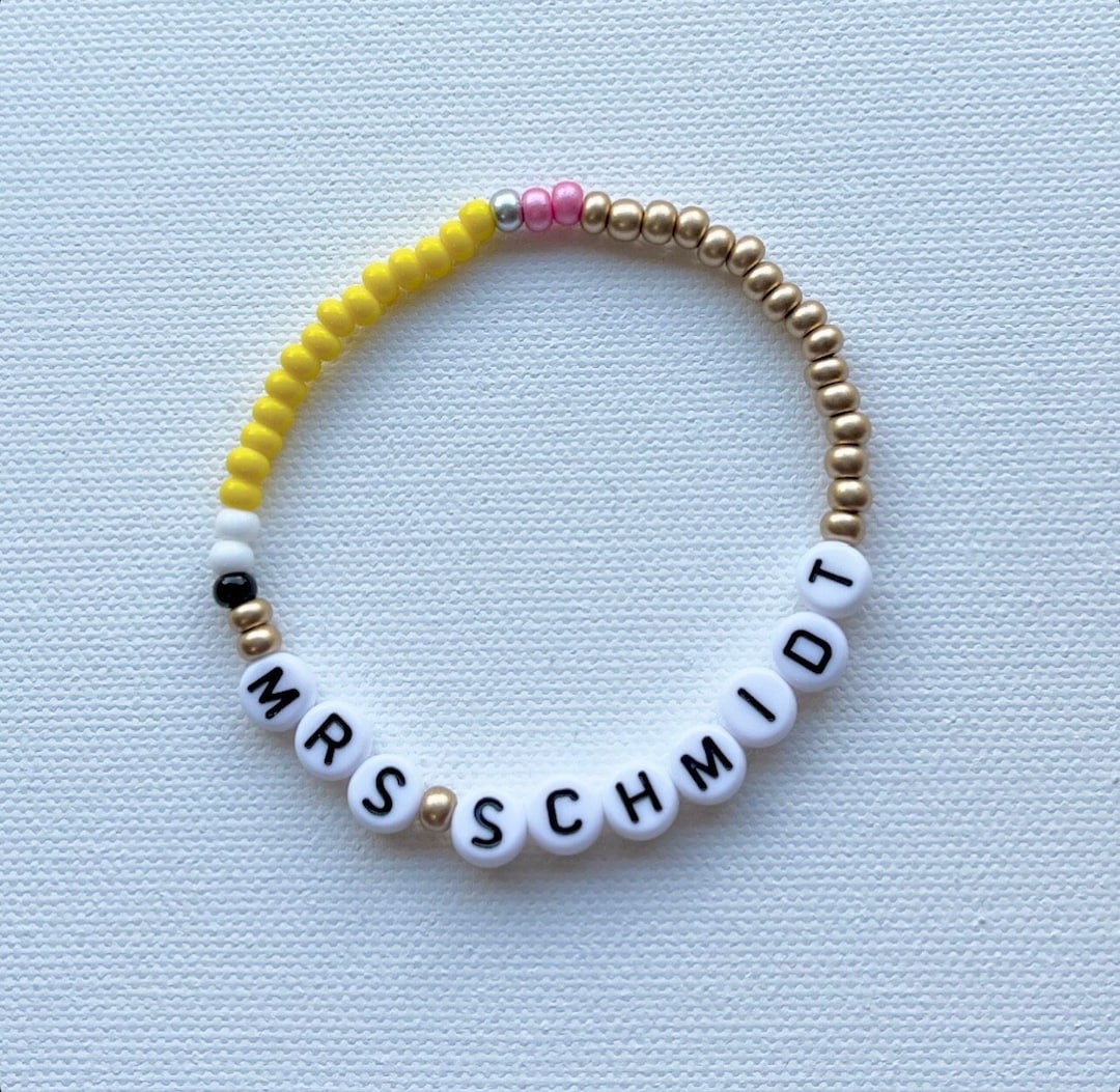 Pencil Bracelet Personalized Teacher Appreciation Gift Custom Teacher Jewelry Bulk Teacher Gifts ...