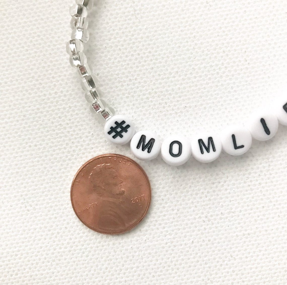 Hashtag Bracelet Custom Letter Bead Bracelets Word Beaded Bracelet ...