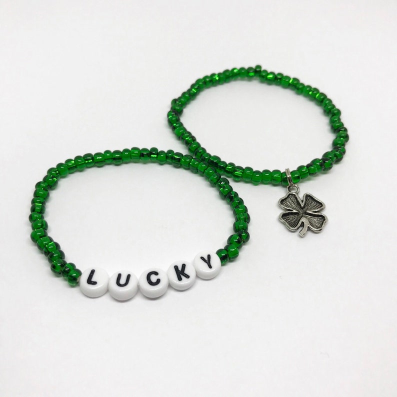 St Patricks Day Bracelet, Green Bracelet, Baby Girl St Patricks Day ...