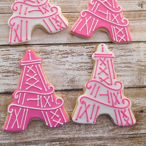 Paris Eiffel Tower Theme Party Package. Paris Theme Cookies. - Etsy