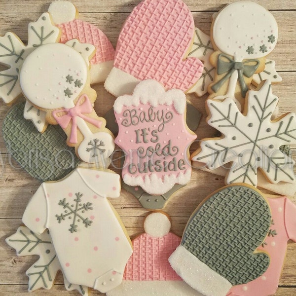 Baby Its Cold Outside Baby Shower Cookies - Etsy