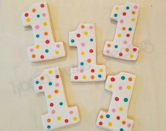 Number cookies | Etsy