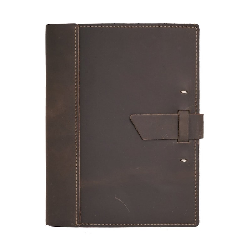 Large Leather Composition Notebook Cover With Buckle - Etsy