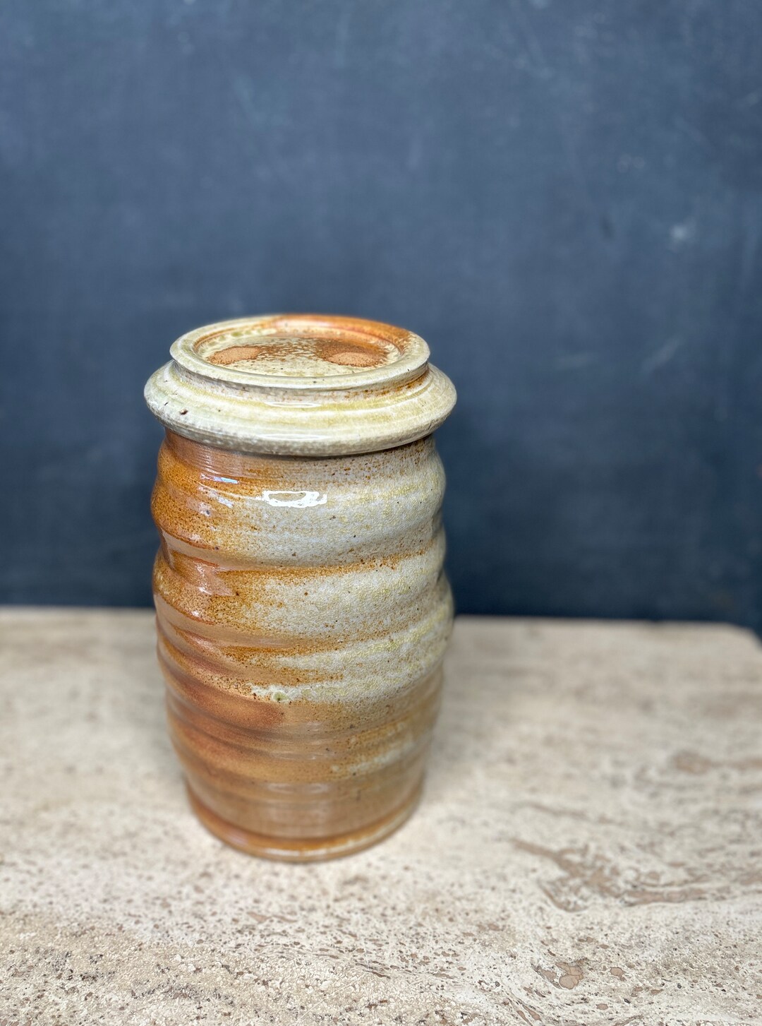 Fermentation Crock Wood Fired 2 Quart Ceramic Hand Thrown Fermenter DIY ...