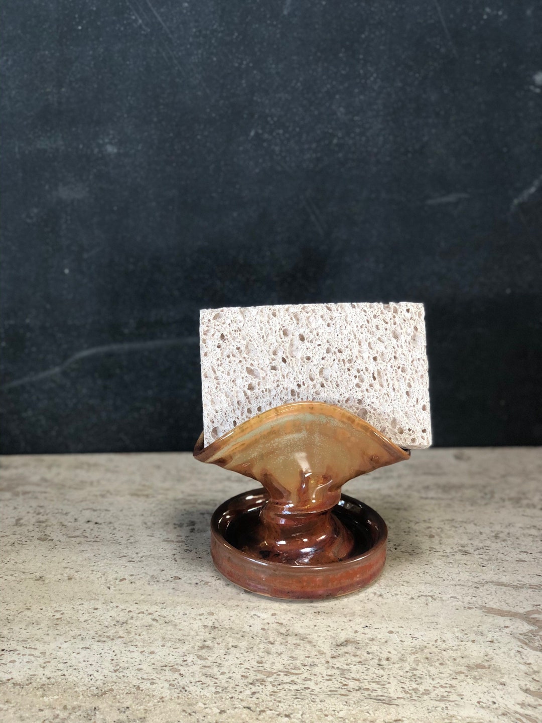 Handmade Pottery Sponge Dish With Drain Hole Ceramic Sponge Holder in ...