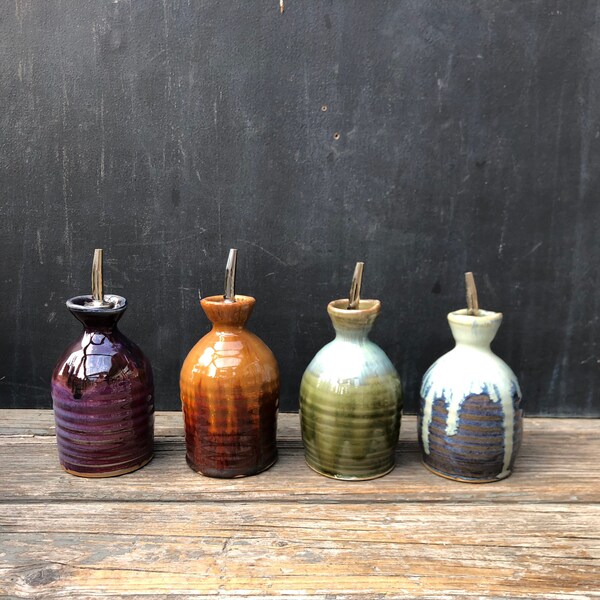 Ceramic Oil Bottle - Etsy