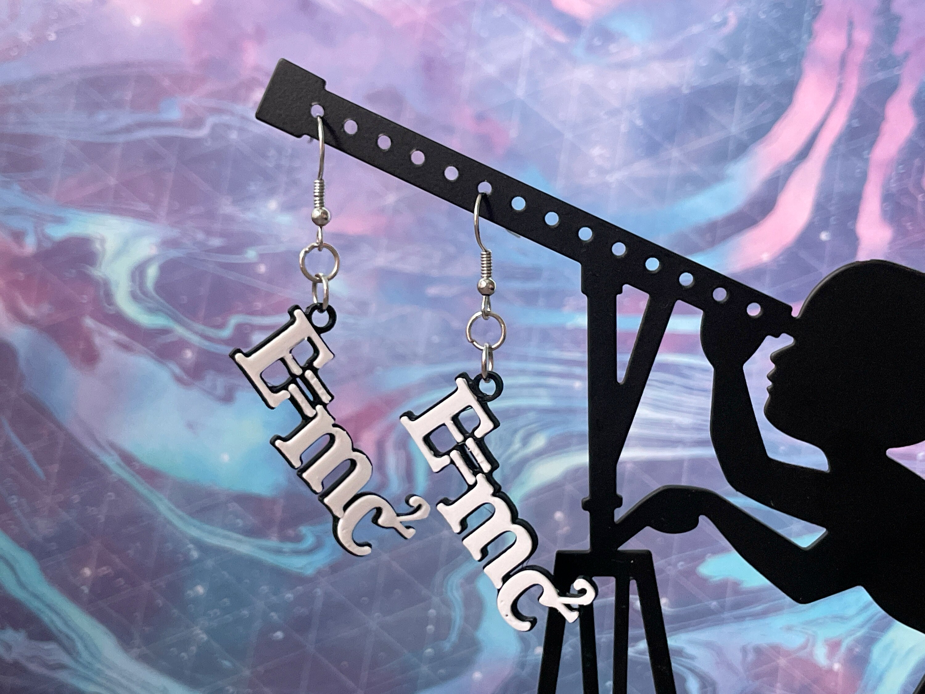 E=mc2 Einstein Equation Physics STEM Earrings or Keychain | 3D Printed ...