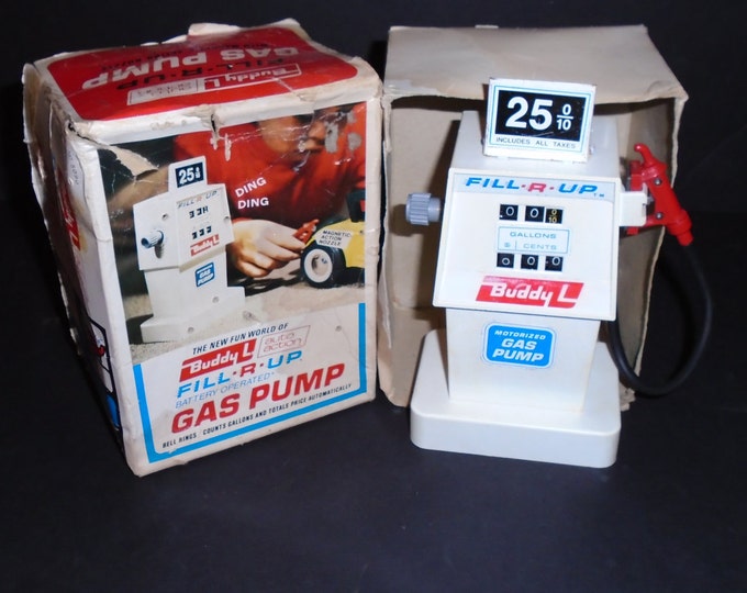 Buddy L Fill-r-up Motorized Gas Pump 1970s Toy Metal & Plastic Gas Pump ...