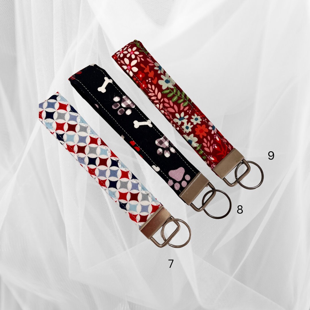 Cute Padded Key Wristlet - Etsy