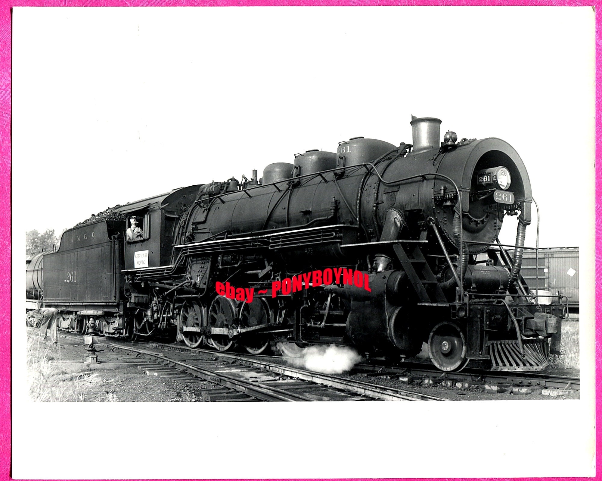 GULF MOBILE & OHIO Railroad Steam Locomotive 261 Keep Cars | Etsy