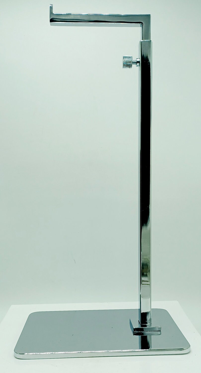 Chrome COUNTER TOP RACK Store Fashion Boutique Adjustable Height Stand ...