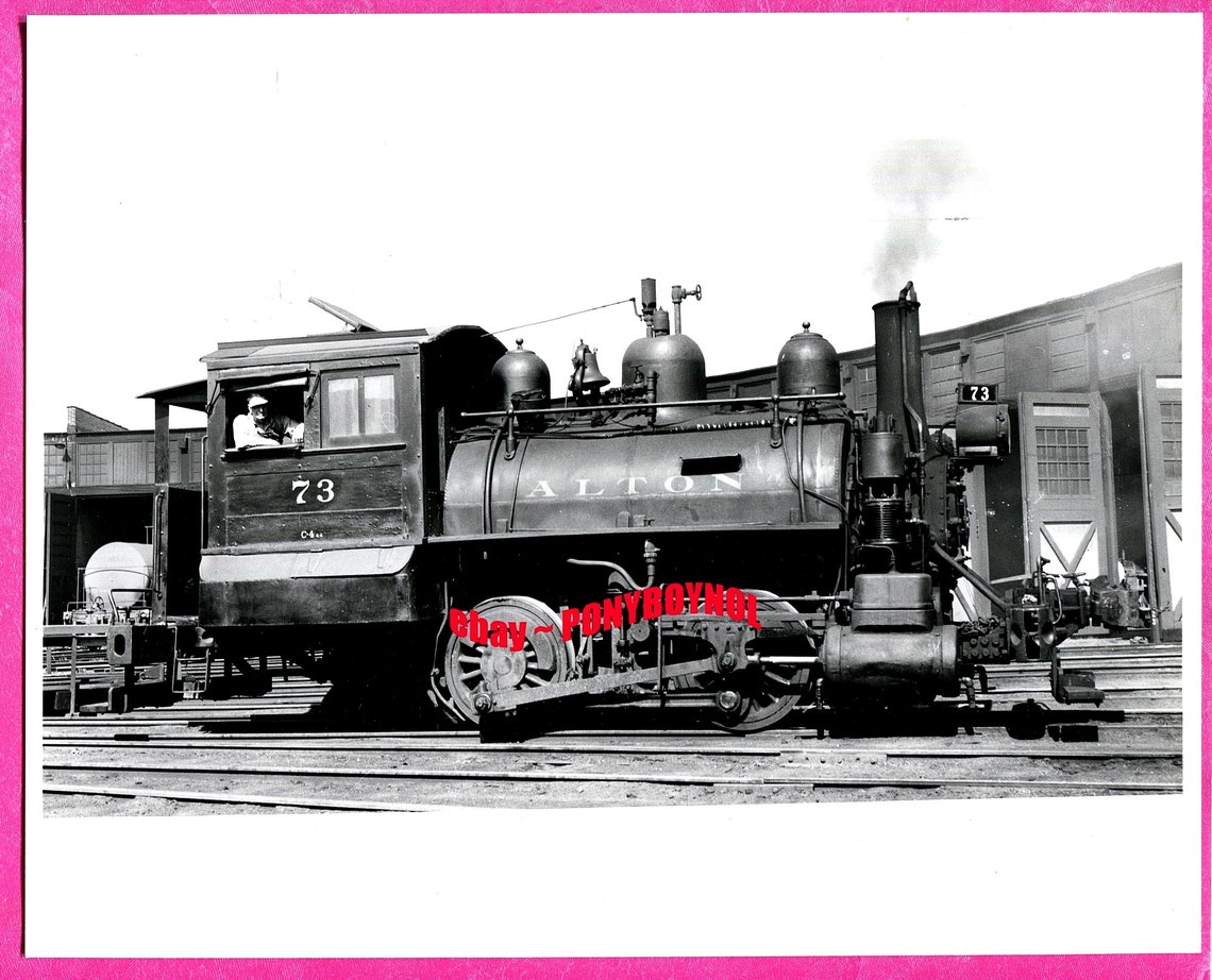 ALTON RAILROAD 0-4-0 Steam LOCOMOTIVE Photograph 1946 At | Etsy
