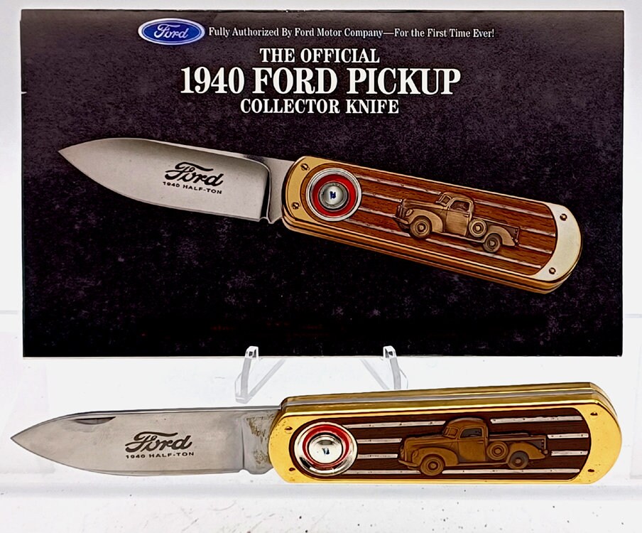 Official 1940 Half-ton FORD PICKUP TRUCK Collector Pocket Knife 1997 ...
