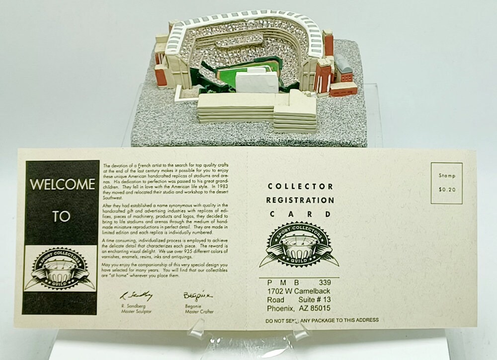 1998 Sport Collectors Guild JACOBS FIELD Model Cleveland Guardians ...