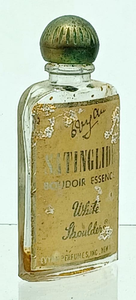 SATINGLIDE Boudoir Essence by WHITE SHOULDERS Vintage Miniature Sample ...