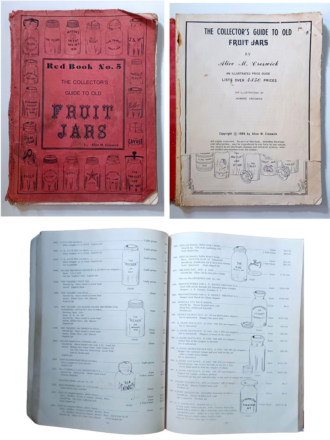 RED BOOK No. 5 Collectors Guide to Old Fruit Jars by Alice M. - Etsy