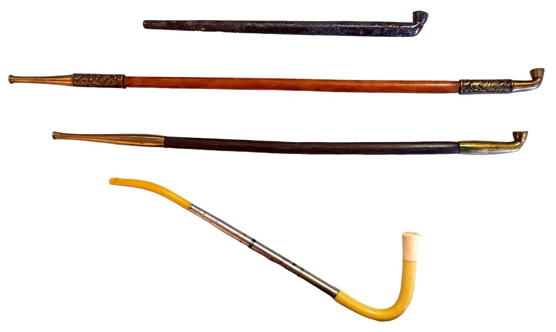 Collection of 4 ~ Antique JAPANESE Asian Oriental Unique 8-15" Long ...